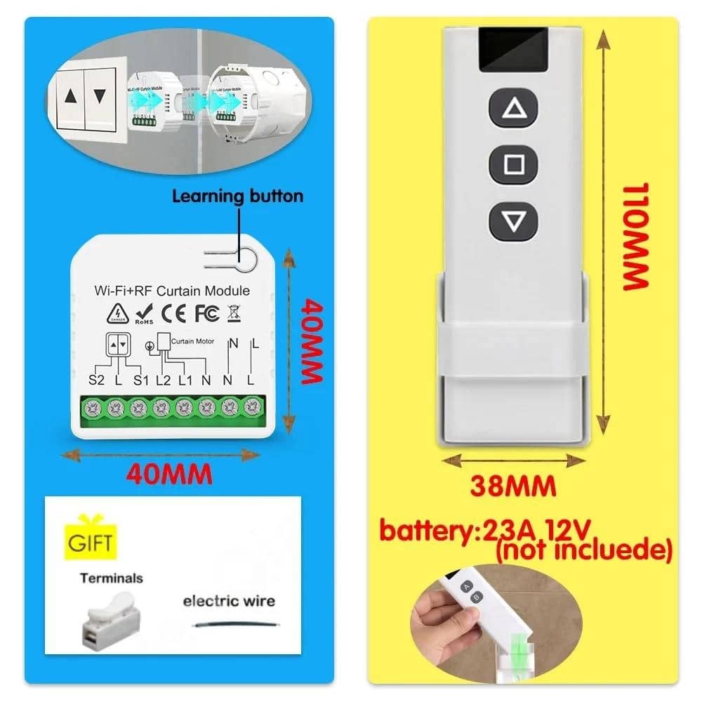 Wifi Rf prekidač za zavjese Tuya Smart Life Modul roleta 433mhz ...